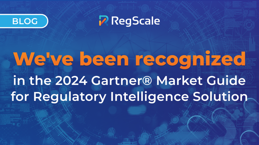 RegScale Named in Gartner® Market Guide for Regulatory Intelligence 2024